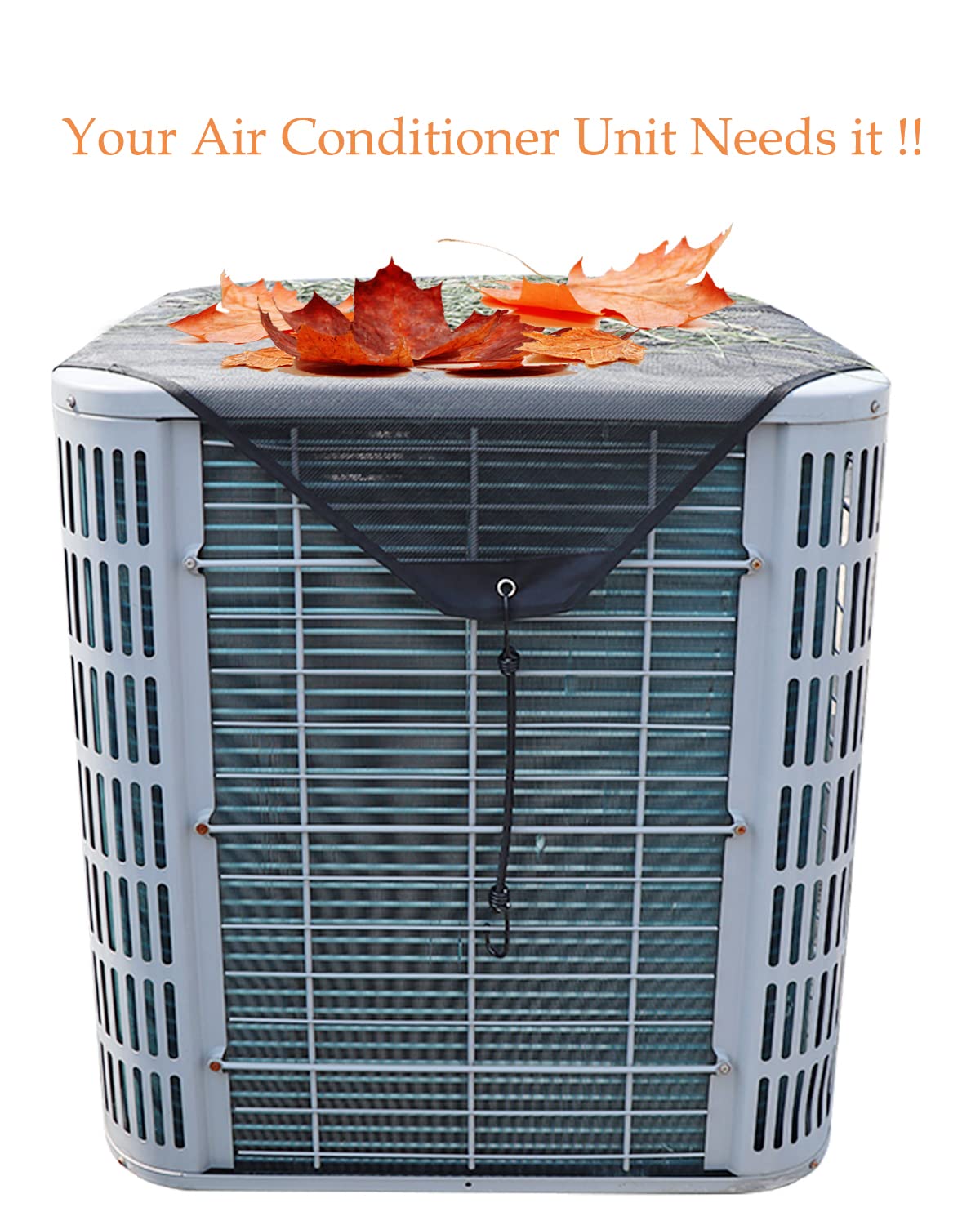 Boyoci Central Air Conditioner Cover for Outside Units, Durable Universal Outdoor AC Cover Defender for All Seasons (Mesh, 36" x 36")