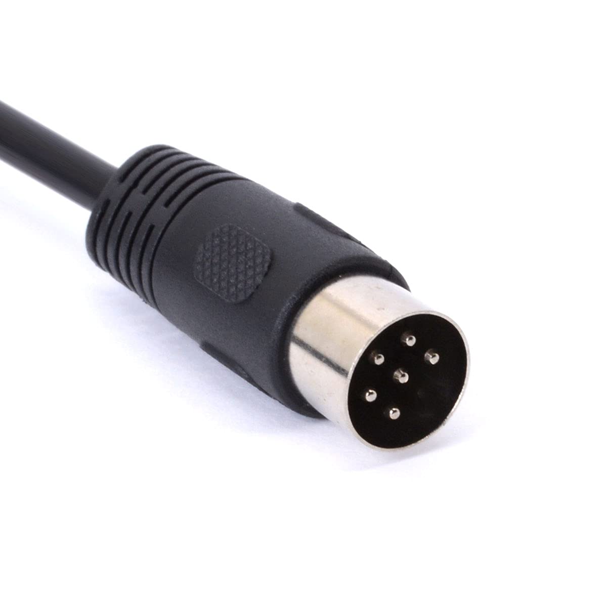 MIDI DIN 6 Pin Cable Male to Male DIN Plug Instrument Converter Adapter Midi 6pin Audio Cord for Microphone Guitar (1 M / 3.3Ft)
