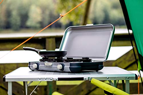 Campingaz, Portable Two Burner Gas Cooker, Outdoor Grill, White