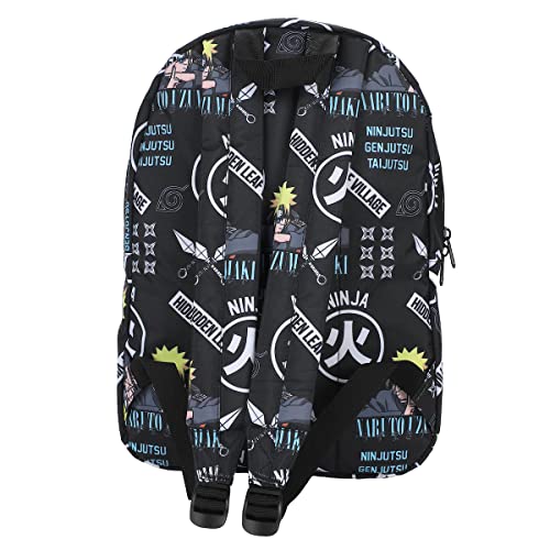 Bioworld Naruto Shippuden Ninjutsu Sublimated Print Adult 17" Laptop Backpack