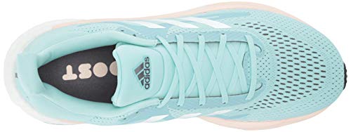adidas Women's Solar Glide 3 Running Shoe, Frost Mint/White, 5.5