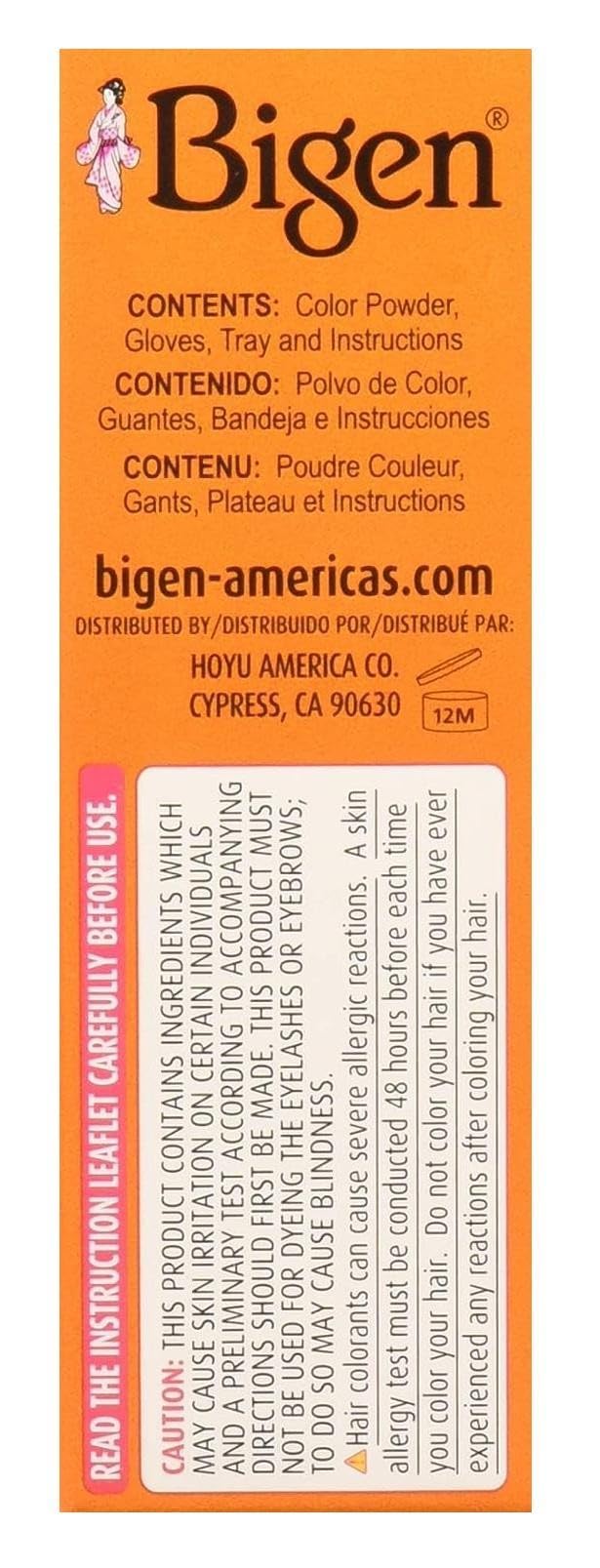 Bigen Permanent Powder Hair Color - 46 Light Chestnut