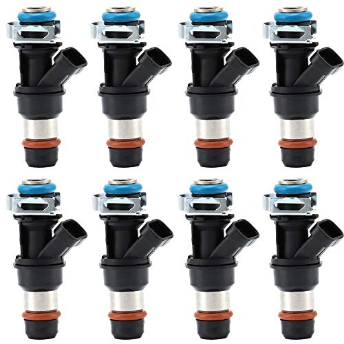 8Pcs Fuel Injector - Fits Chevrole Silverado Suburban Taho Express 1500 2500 3500 Avalanche 1500 - Cadillac Escalade - GMC Sierra Yukon Savana 4.8L 5.3L 6.0L - Replaces part 17113553 17113698