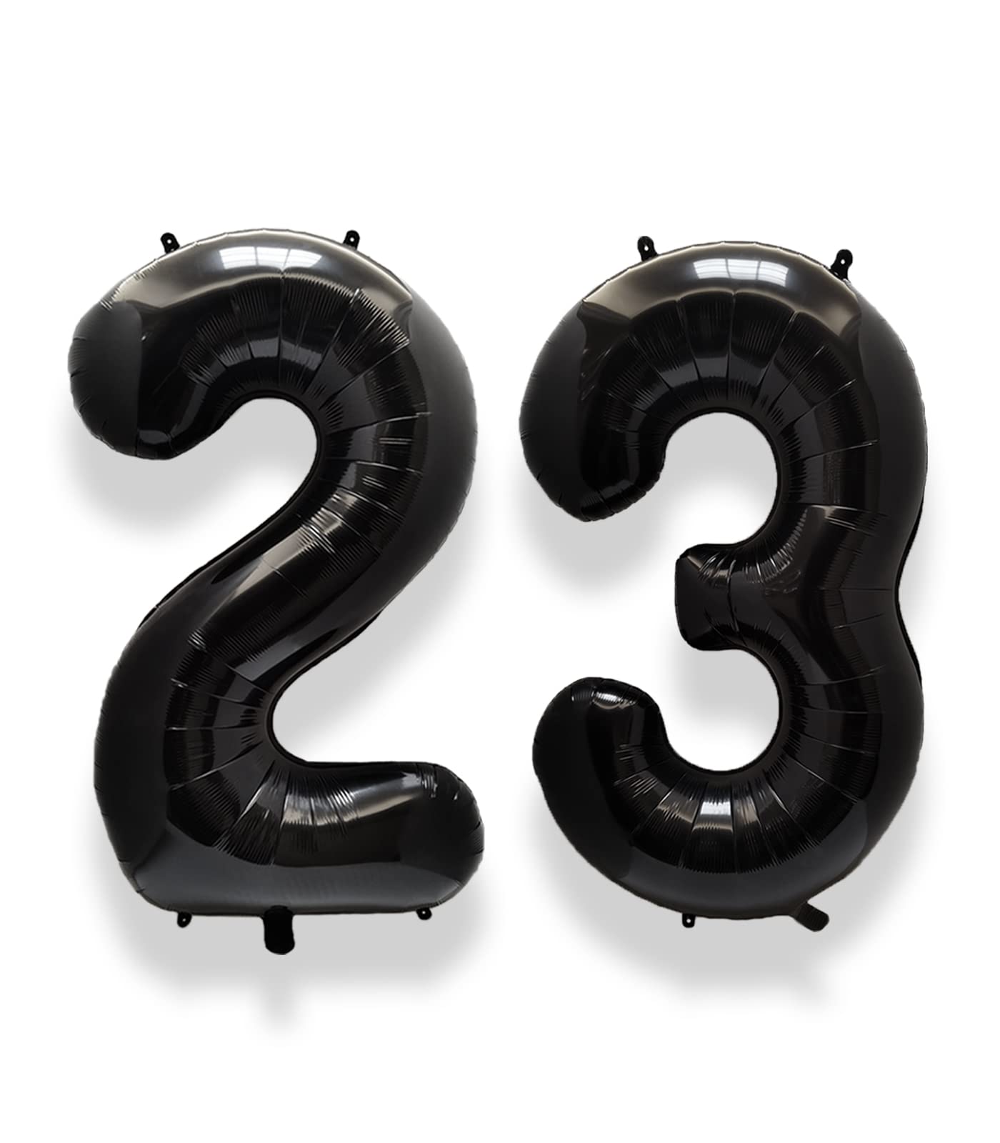AULE 40 Inch Large 23 Balloon Numbers Black, Big Foil Number Balloons, Giant Helium Happy 23th Birthday Party Decorations for Man and Women, Huge Mylar Anniversary Party Supplies