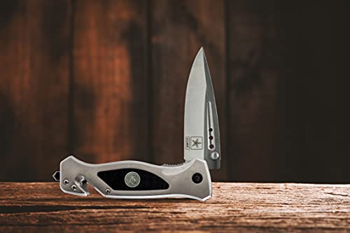 Army Folding Elite Tactical Knife - Spring Assisted US Army Combat Rescue Knife-Great Gift for the Veteran in your Life