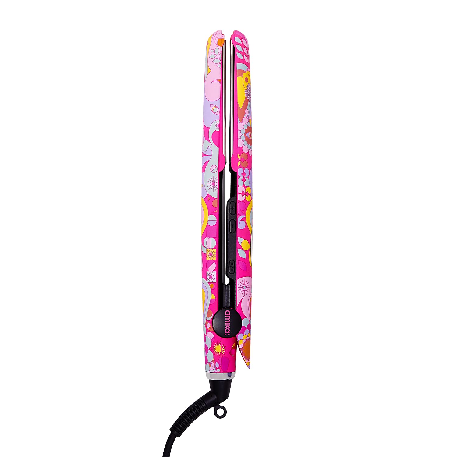amika grand prix next generation 1” titanium styler in signature pink