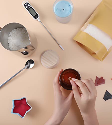 Candle Making kit with Hot Plate,Candle Making Supplies,Candle Making Kit for Beginners with Melting Pot,Stirring Spoon,Thermometer and Anti-Scalding Pad Perfect Set Gift