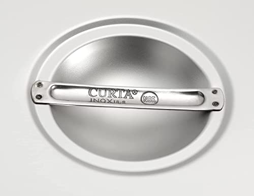 CURTA 6 Pack Anti-Jam Slotted Hotel Pans with Lids, 1/9 Size 4 Inch Deep, NSF Commercial 18/8 Stainless Steel Chafing Steam Table Food Pan with Covers
