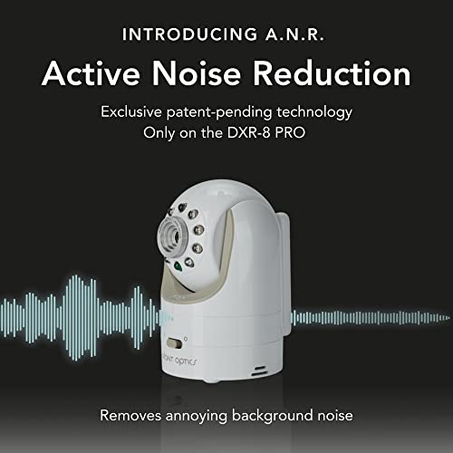 Infant Optics DXR-8 PRO Video Baby Monitor, 720P HD Resolution 5" Display, Patent-Pending A.N.R. (Active Noise Reduction), Pan Tilt Zoom, and Interchangeable Lenses