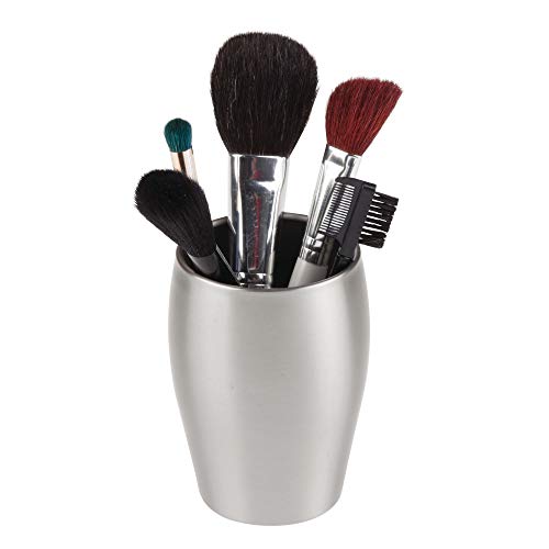 iDesign 28320 Avery Brushed Stainless Steel Bathroom Tumbler Cup - 3" x 3" x 4.06"