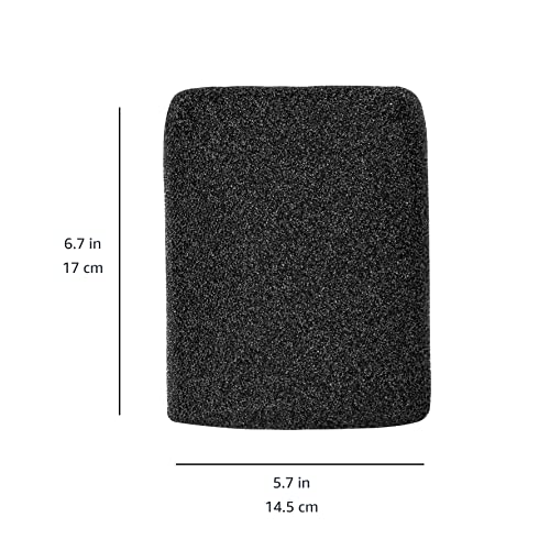 Amazon Basics 2.5 to 4 Gallon Foam Wet Filter 3-Pack, Black