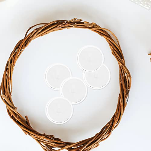 Cabilock 100pcs Decorations Coat Outdoor Heavy U Suction Self Kitchen Seamless Transparent Suspension Drop Hooks , Binding Clear Plastic .cm with Adhesive Disc Ceiling Holders