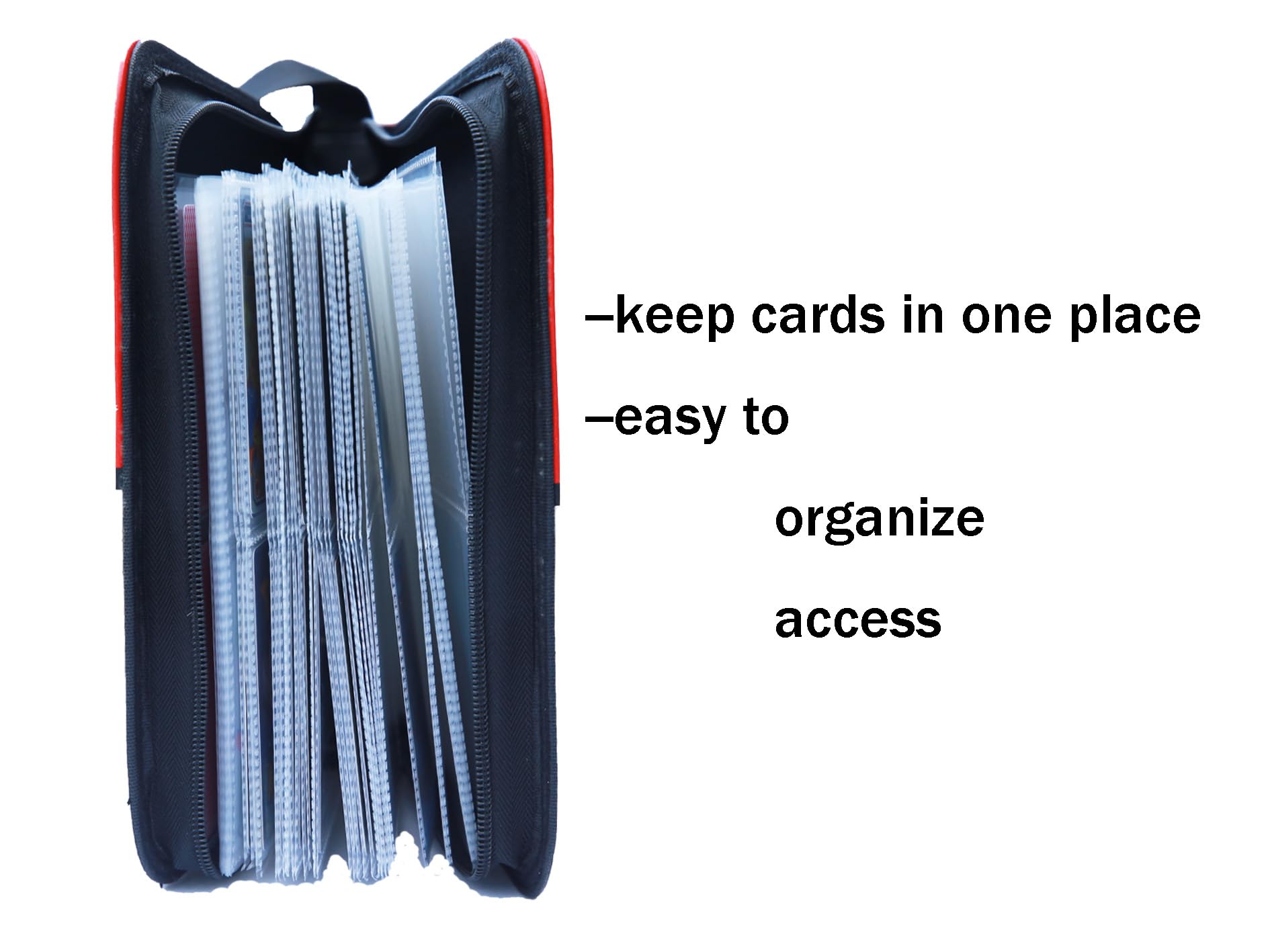 Binder for pokemon card binder of 720 Card Collection/9 Pocket Card Binder/Trading Card Binder/Card Album With Zipper,40 Sheets