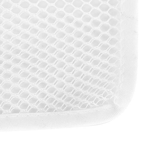 Beufee 2 Pack Mesh Hanging Shower Organizer, Bath Shower Caddy Organizer Curtains Bathroom Toiletry Wall Door Hanger Organizer with 6 Pockets