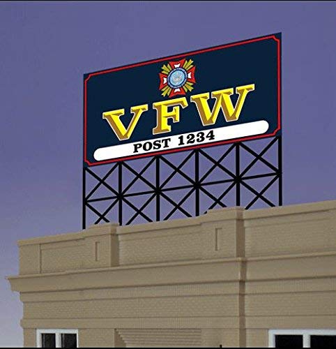 88-1251 Large VFW Lighted Neon sign by Miller Signs
