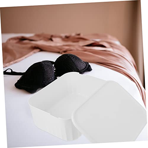 Cabilock 1pc Underwear Storage Box Belt Plastic Container Plastic Compartment Organizer Box Desk Drawer Containers with Lids Bra Compartment Organizer Closet Underwear Organizer Socks Case
