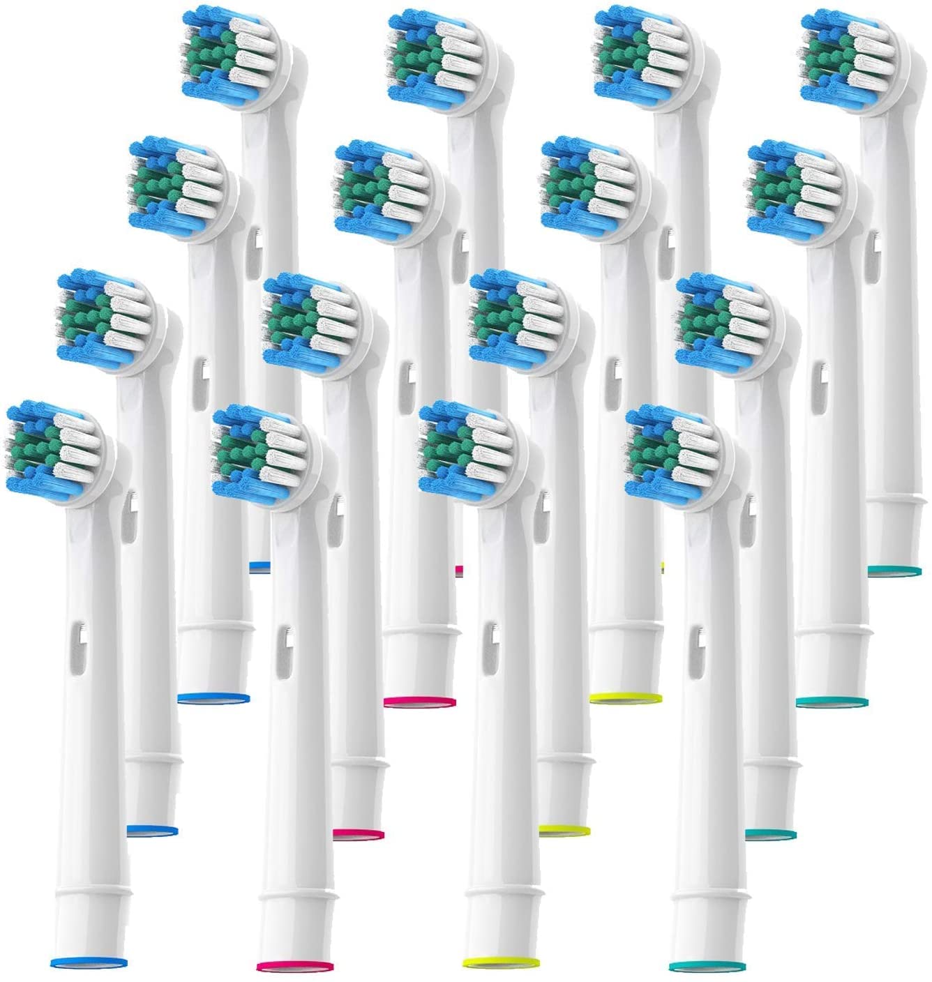 WyFun Replacement Brush Heads for Oral B Electric Toothbrush Precision,Floss, Pro White, Sensitive Gum Care Cross,Sensi,Whitening,16 Count