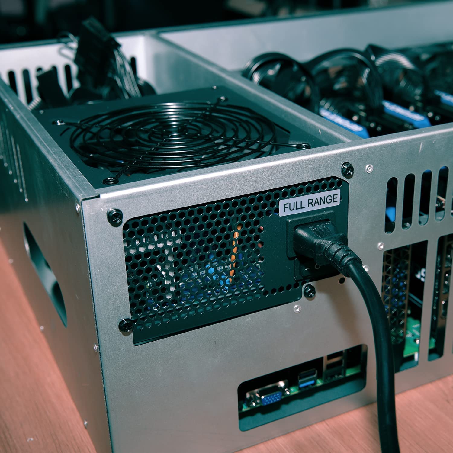 BITEO 2000W Fully Modular Power Supply APFC PC ATX Power BITEO PSU with Auto-Thermally Controlled Fan110V-240V Power Supply