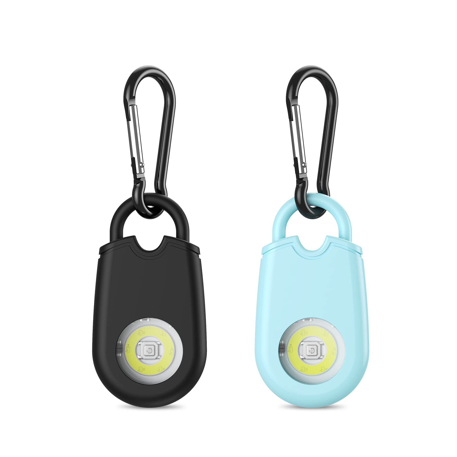 AMIR - The Original Safety Alarm Keychain for Women - Personal Alarm 2 Pack, 130 dB Siren and Strobe Light, for Students, Joggers, Night Workers, Elders, Kids, Women