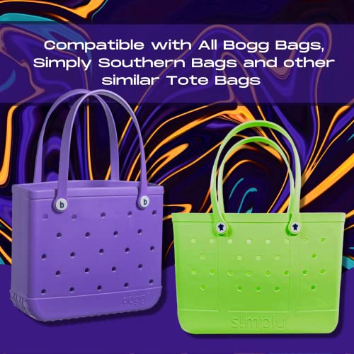 Boglets PREMIUM - Wallet Holder Accessories - Premium Collection - Compatible with Bogg Bag, Simply Southern & other Tote Bags - Decorative Accessories & Organizers - Made in USA - [White]
