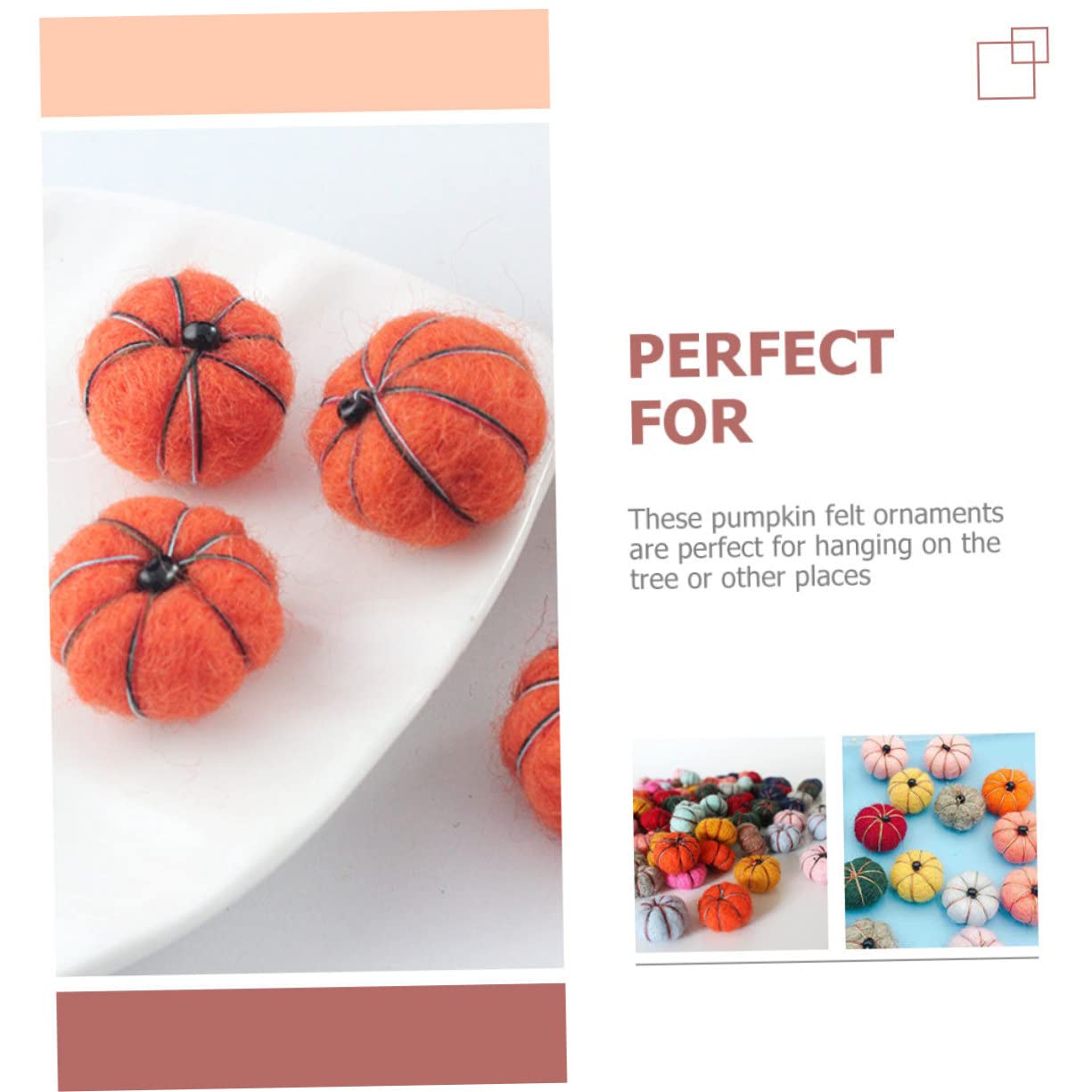 Abaodam 12pcs Felt Pumpkins Artificial Gourds and Pumpkins Pumpkin Table Centerpieces Artificial Pumpkins for Crafts Fall Party Ornament Thanksgiving Party Supplies Foam Accessories Autumn