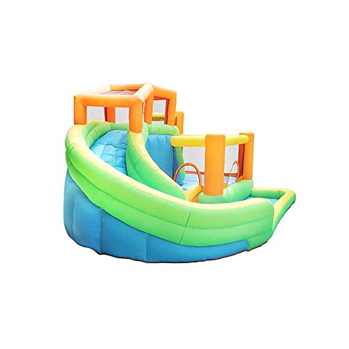 Inflatable Castle Inflatable Castle Family Children's Playground Outdoor Play Equipment Small Trampoline Slide Combination for Kids A