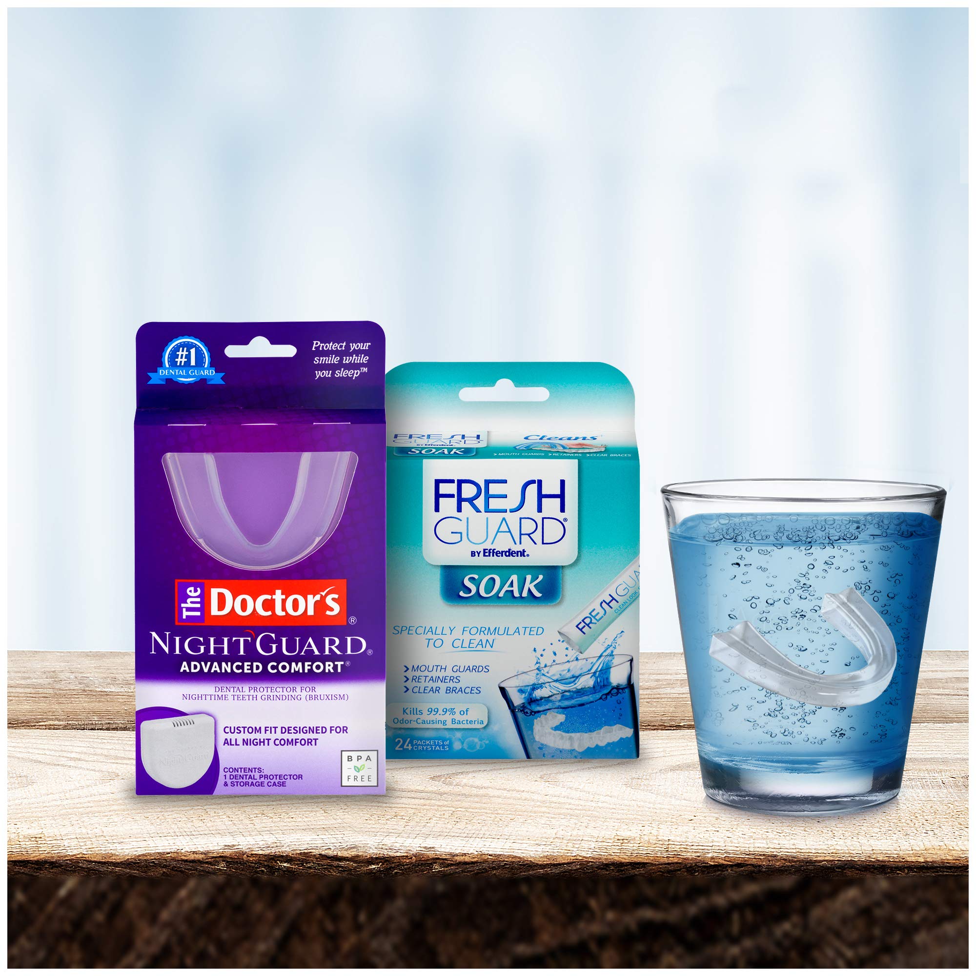 The Doctor's NightGuard Advanced Comfort and Fresh Guard Soak Crystals Pack