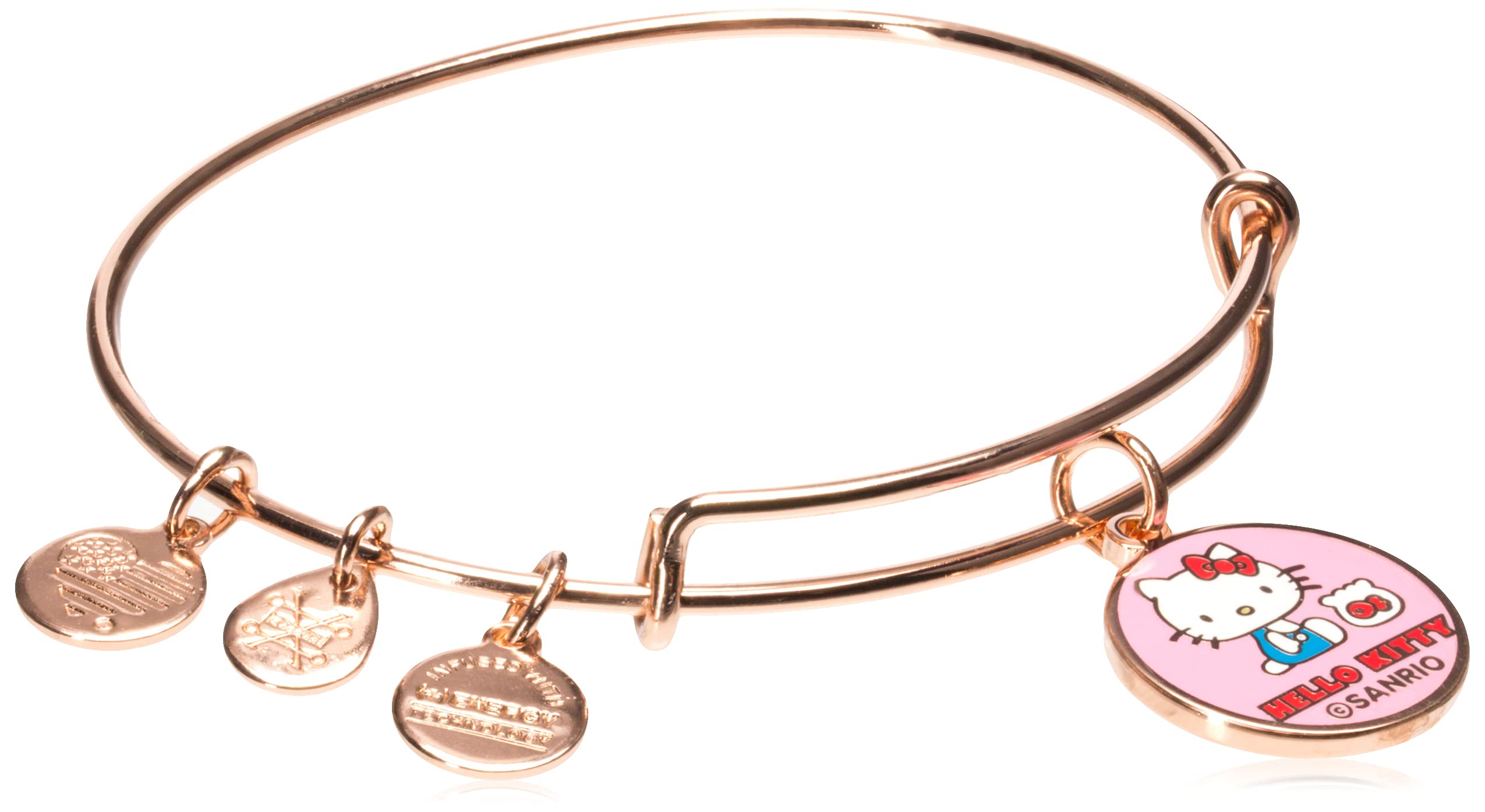 Alex and Ani Hello Kitty, Friends Bracelet Shiny Rose Gold/Pink One Size (AS20HK01SR)
