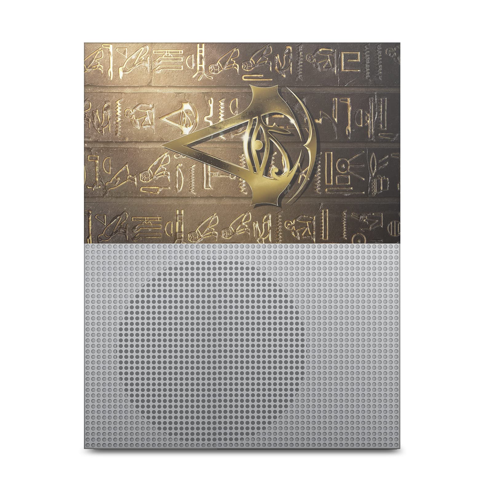 Head Case Designs Officially Licensed Assassin's Creed Logo 3D Heiroglyphics Origins Graphics Matte Vinyl Sticker Gaming Skin Decal Cover Compatible With Xbox One S Console
