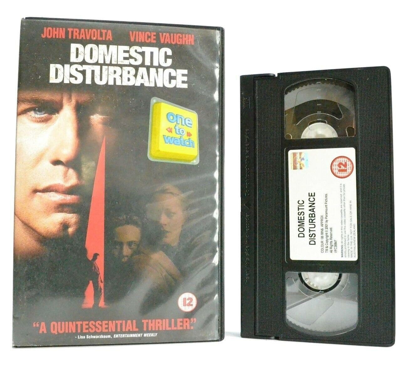 Domestic Disturbance: Psychological Thriller - Large Box - John Travolta - VHS