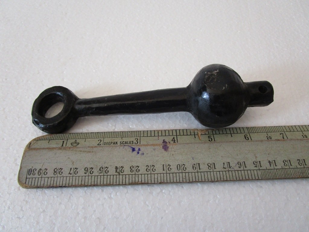 Brass Bell Clapper - Great Sounding - Temple/Church/Religious/Traditional/School/Collage : (Cast Iron : Length: Approx 6.5 Inches)