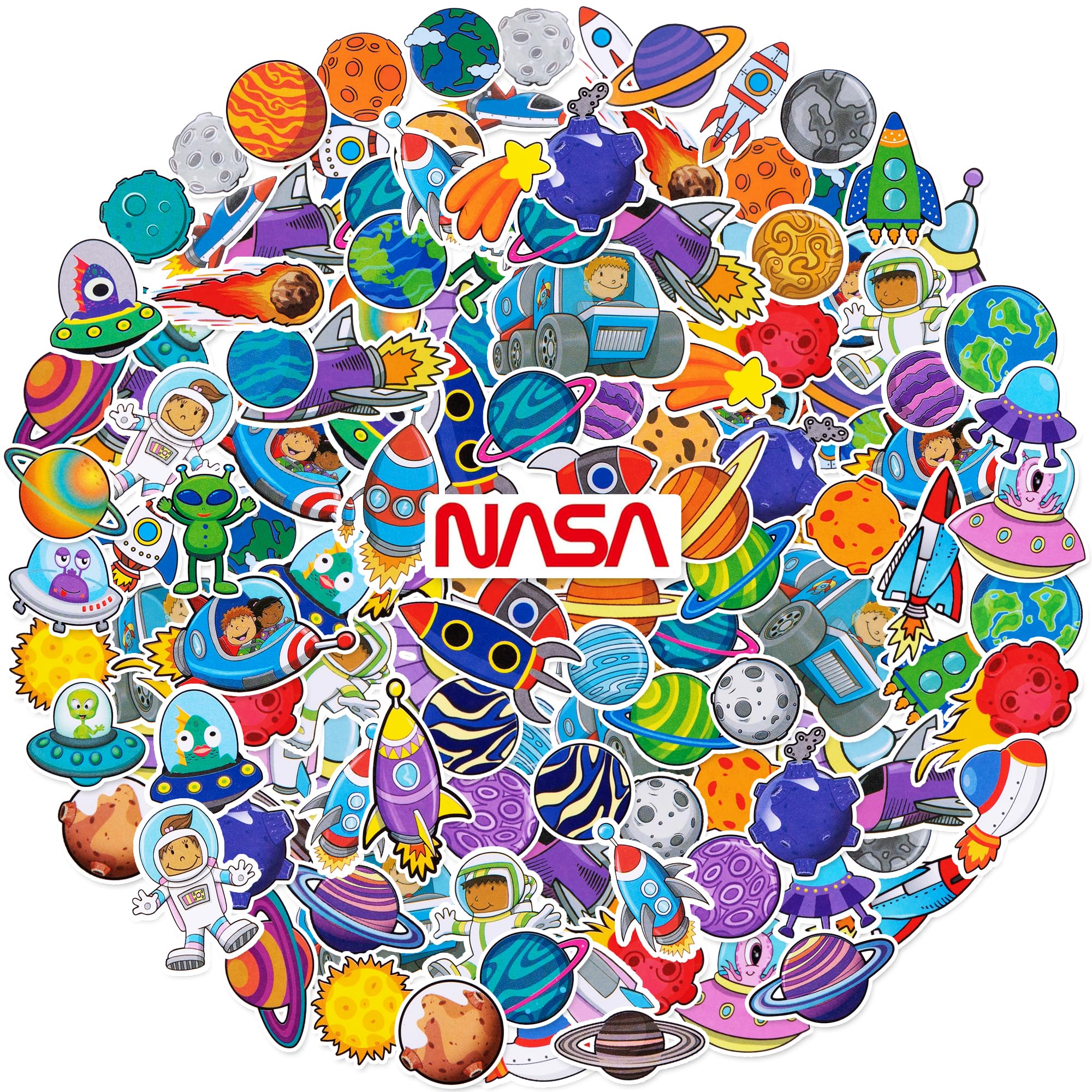ArtCreativity Space Stickers for Kids, Over 1000 Bulk Stickers, Kidsβ Arts & Crafts Supplies, Great Space Party Favors, Goodie Bag Fillers for Kids - Assorted Space Themed Stickers for Boys & Girls