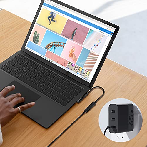 BOLS Type-c Female to Microsoft Surface Magnetic PD 45W 15V/3A Fast Charging Cable Compatible with Surface Pro 3/4/5/6 Surface GO Surface Book 1/2 Surface Laptop1/2