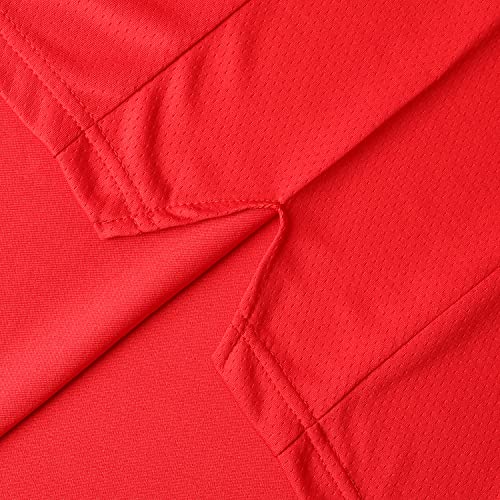 Blank Basketball Jersey Men's Mesh Athletic Sports Shirts Black Yellow White Blue Red S-3XL(Red,XX-Large