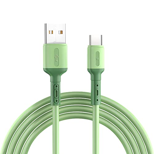 BGNTBUK 713 2m Silicone Data Cable Mobile Phone Color Fast Charging Line Liquid Soft Plastic Flash Charging Cable Suitable for Tpye C Charging Port Hyper Cable