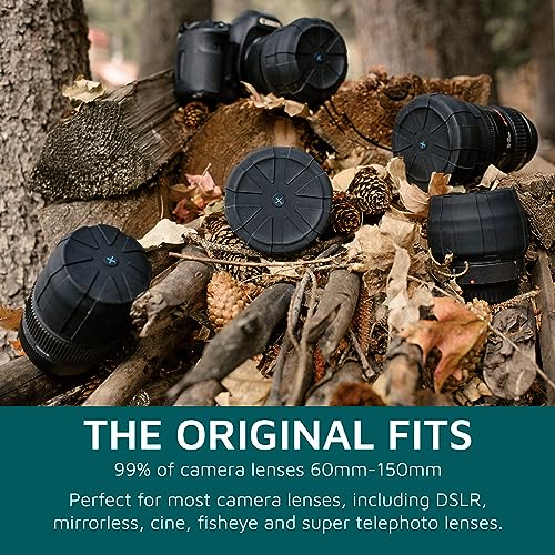 KUVRD - Universal Lens Cap, Version 1 - Fits 99% DSLR Lenses, Element Proof, Lifetime Coverage, 2-Pack