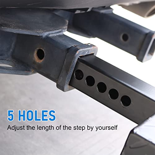 DICMIC Hitch Step Anti Slip and Rust Towing Bumper Guard for Most Car SUV Truck Pickup with Pin Fit 2β Receiver, 11.8β Length
