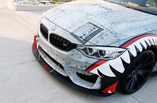 iJDMTOY Track Racing Style Red Tow Strap Compatible With BMW 1 3 5 Series X5 X6 & MINI Cooper (E36 E39 E46 E82 E90 E91 E92 E93 E70 E71 R50 R51 R52 R53 R55 R56 R57 R58 R59), Tow Hole Mount Nylon Loop