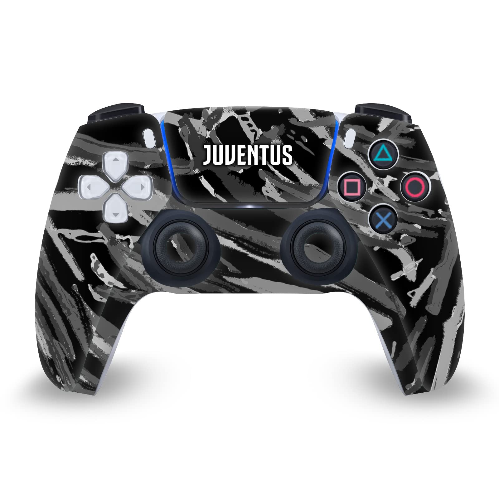 Head Case Designs Officially Licensed Juventus Football Club Abstract Brush Art Vinyl Faceplate Sticker Gaming Skin Decal Cover Compatible With Sony PlayStation 5 PS5 DualSense Controller