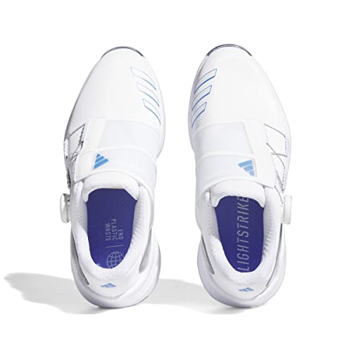 adidas Women's ZG23 BOA Golf Shoes, Footwear White/Blue Fusion Metallic/Silver Metallic, 8.5