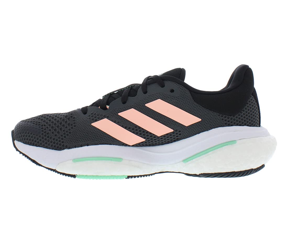 adidas Women's Solarglide 5 Grey Six/Light Flash Orange/Pulse Mint 6 B