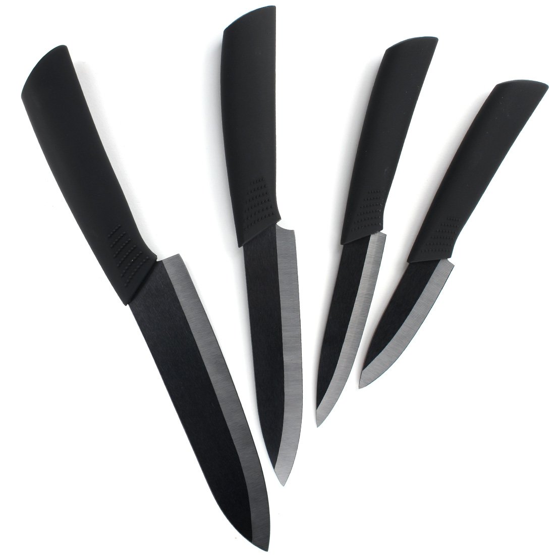 5 PCS Ceramic Knife Set Kitchen Knife Cutlery Set with Acrylic Block Chef Knife Slicing Knife Fruit Slicer Fruit Parer Peeler Set