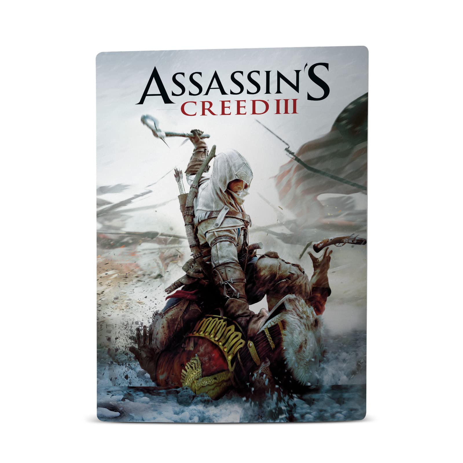 Head Case Designs Officially Licensed Assassin's Creed Game Cover III Graphics Vinyl Faceplate Sticker Gaming Skin Decal Cover Compatible With Sony PlayStation 5 PS5 Disc Edition Console