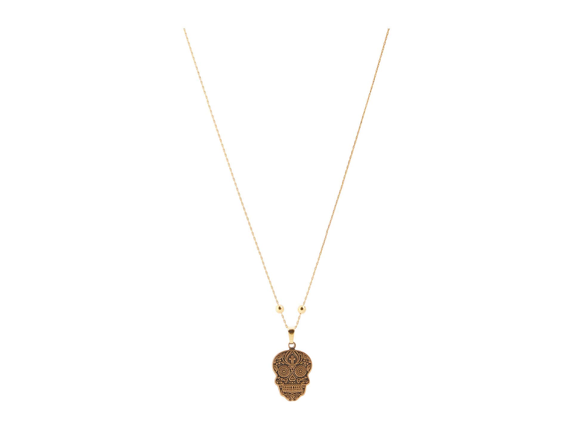 Alex and Ani Women's Calavera Necklace, Rafaelian Gold