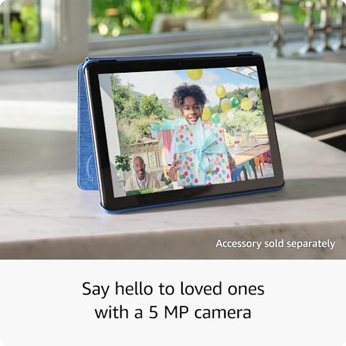 Amazon Fire HD 10 tablet, built for relaxation, 10.1" vibrant Full HD screen, octa-core processor, 3 GB RAM, latest model (2023 release), 32 GB, Black