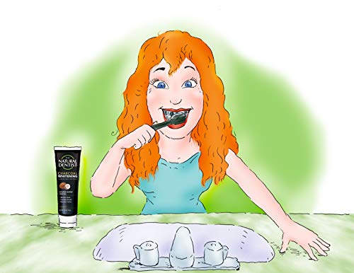 The Natural Dentist Charcoal Whitening SLS-Free Toothpaste, Cocomint, 5 Ounce Tube