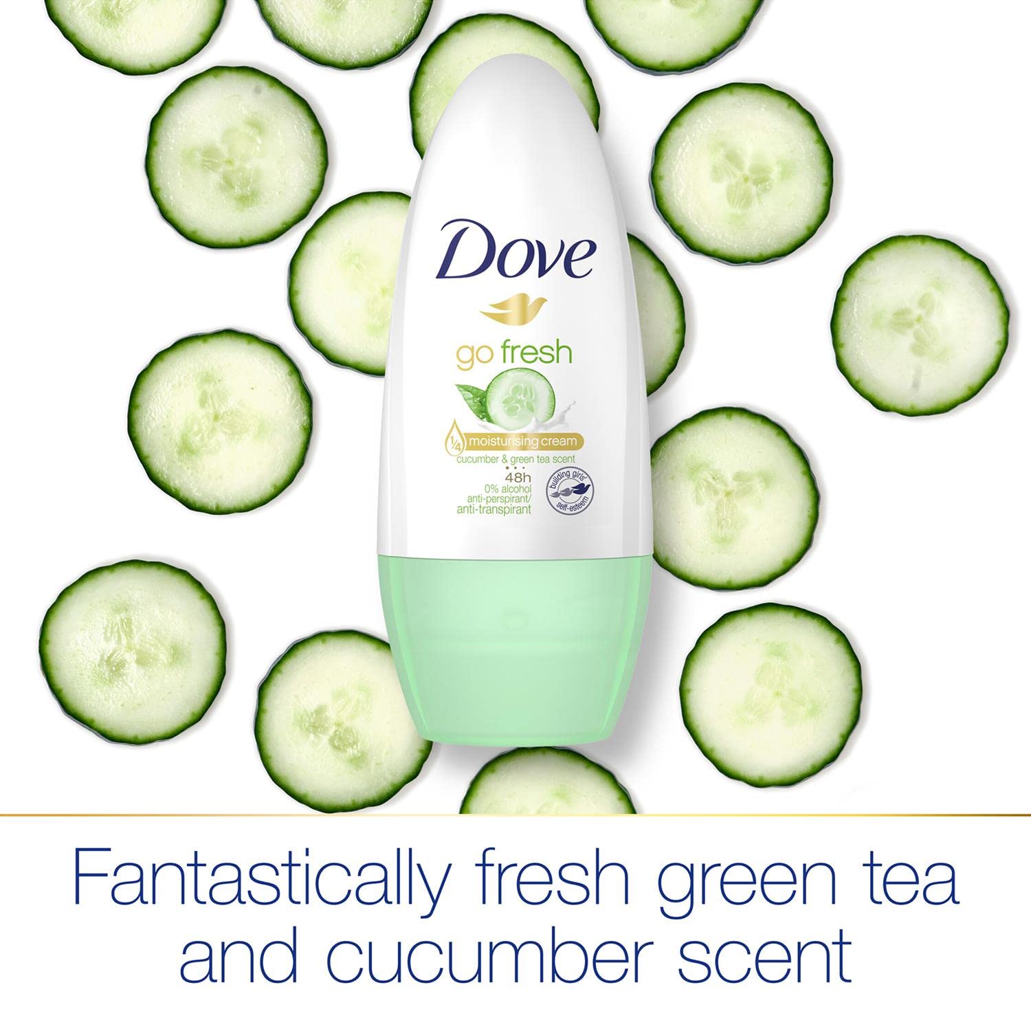 Dove Go Fresh Cucumber Roll-On Anti-Perspirant Deodorant 50 ml - Pack of 3