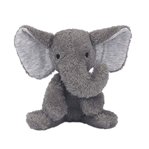 Lambs & Ivy 5 Piece Gray/White Plush Infant/Newborn Baby Gift Bag w/Swaddle