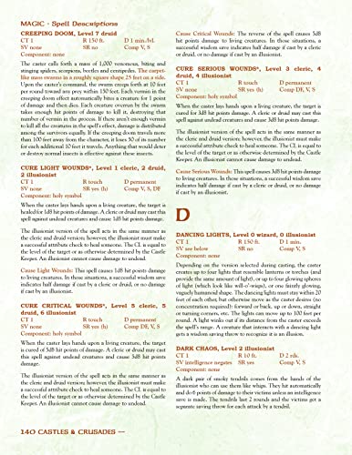 Castles & Crusades Players Handbook, 8th Printing
