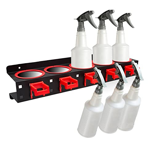 Moovul Pro Spray Bottle Storage Rack Abrasive Material Hanging Rail Car Beauty Shop Accessory Display Auto Cleaning Detailing Tools Hanger Bottle Organizer